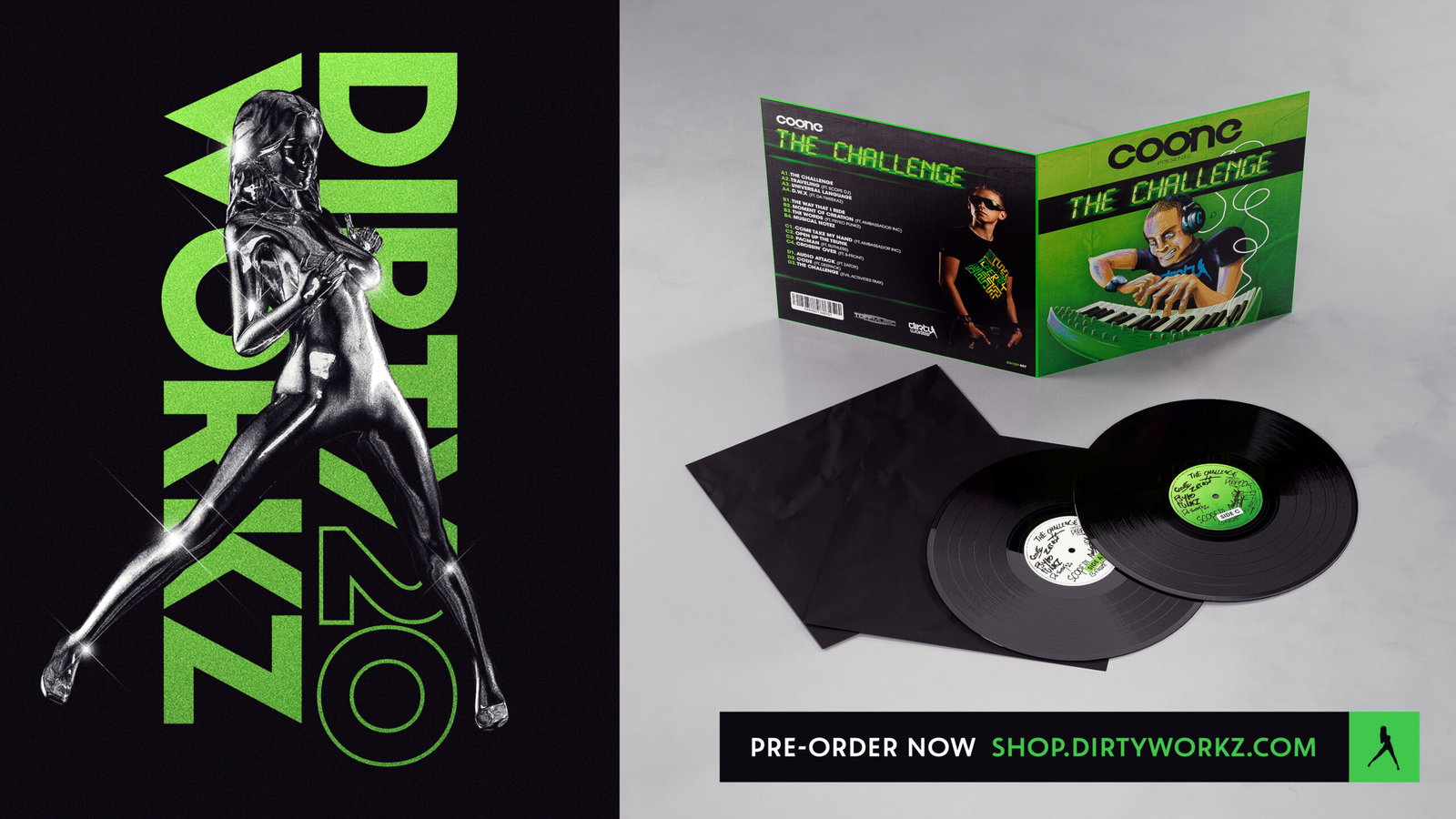 COONE - THE CHALLENGE VINYL - Dirty Workz